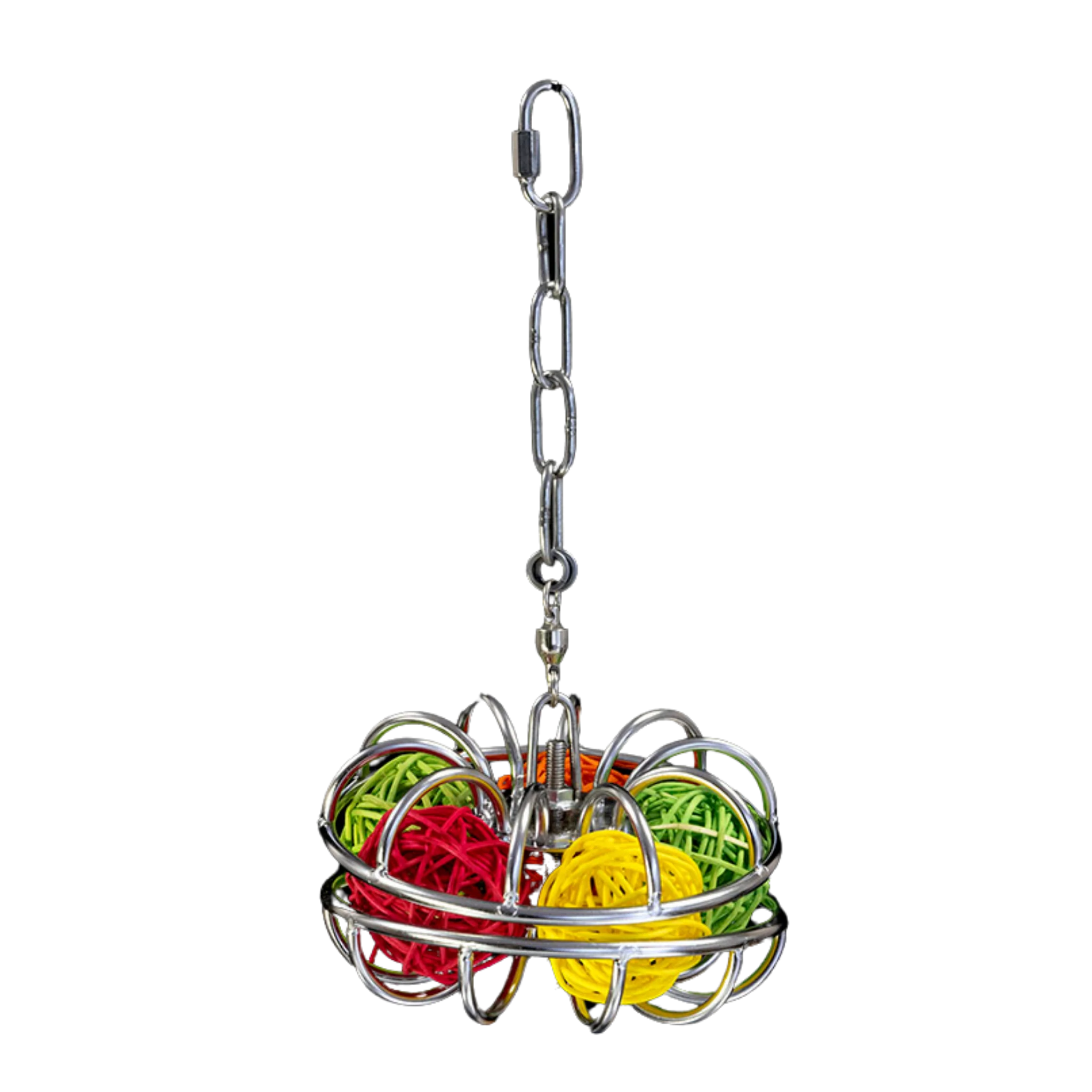 Stainless Steel Spinner Bird Toy - Lou Lou Bells Bird Toys
