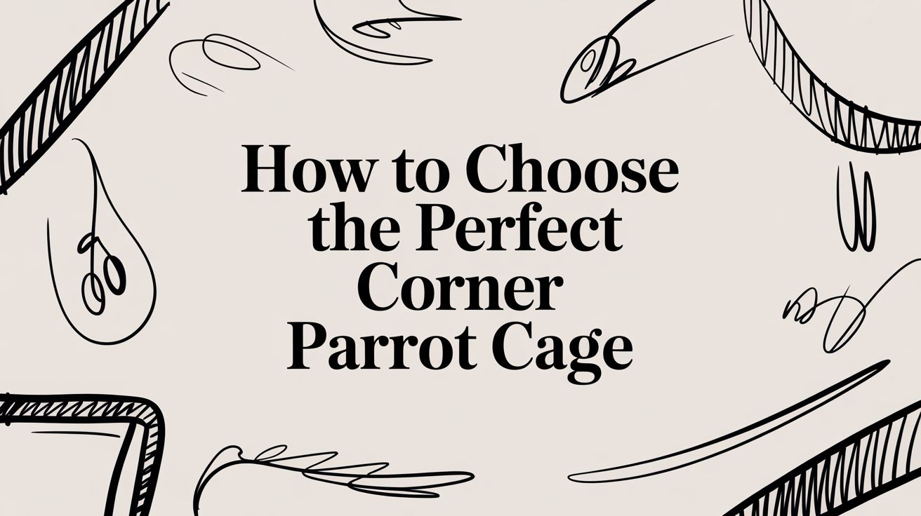 How to Choose the Perfect Corner Parrot Cage – Lou Lou Bells Bird Toys