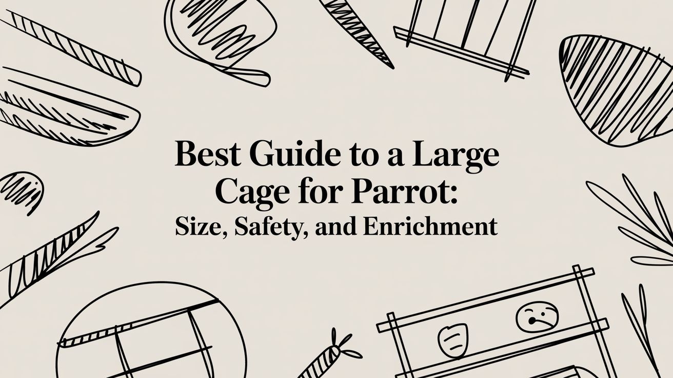 Best Guide to a large cage for parrot: Size, Safety, and Enrichment ...
