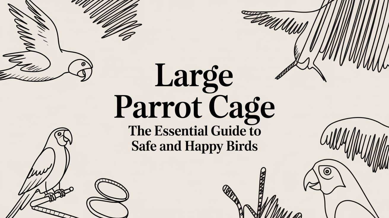 Large parrot cage: The Essential Guide to Safe and Happy Birds – Lou ...