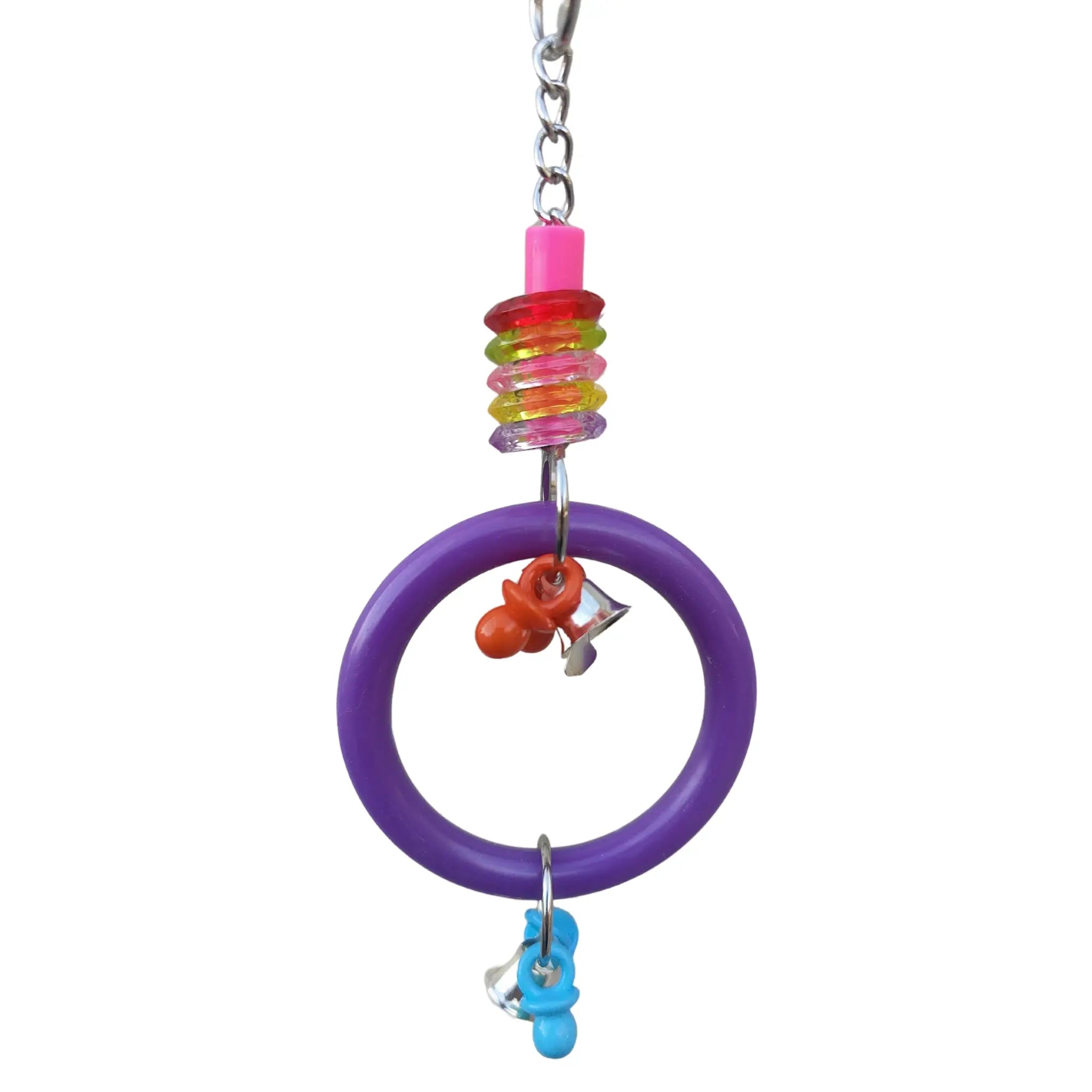 Budgie Ring with Things Bird Toy - Lou Lou Bells Bird Toys