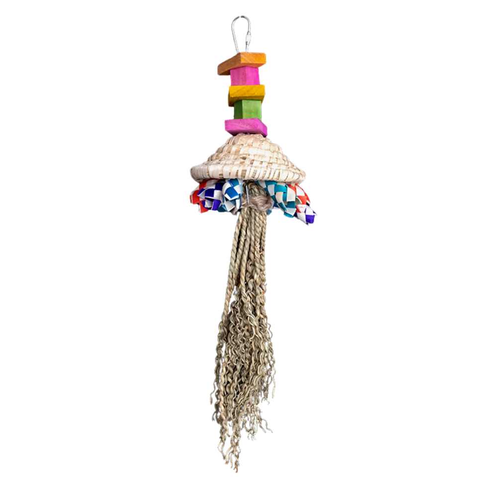 Hanging Chewable Dangly Bird Toy - Lou Lou Bells Bird Toys
