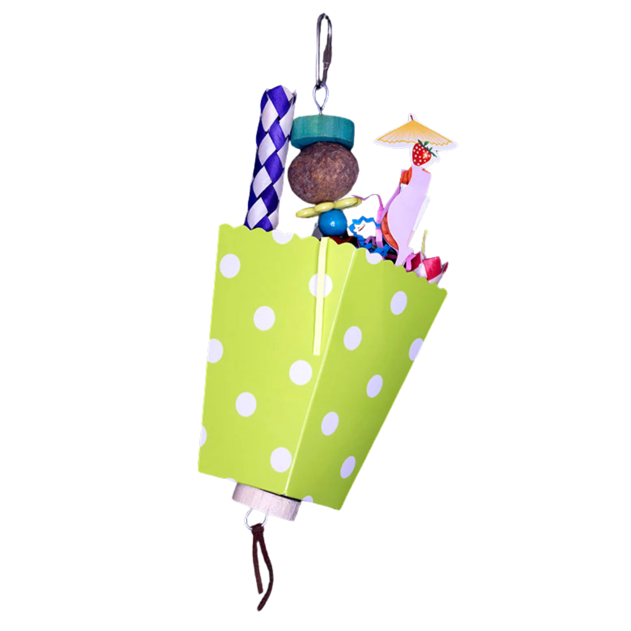 Poka Dot Box Bird Toy - Lou Lou Bells Bird Toys