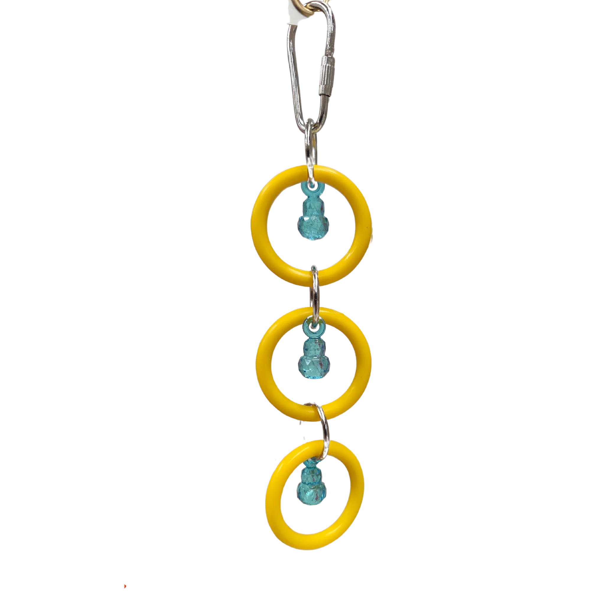 Small Hanging Rings with Bling – Lou Lou Bells Bird Toys