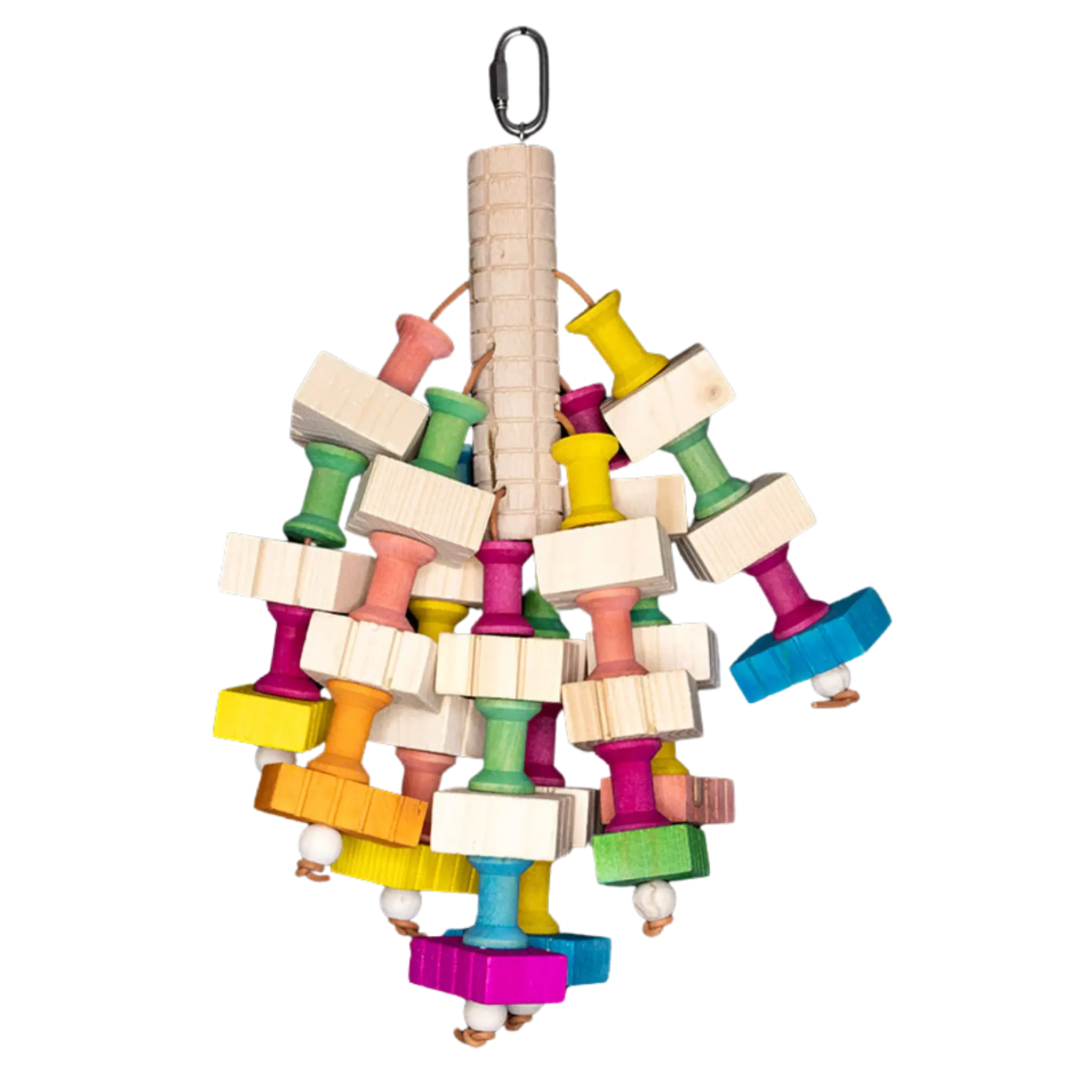 Wood Spindle Bird Toy - Lou Lou Bells Bird Toys