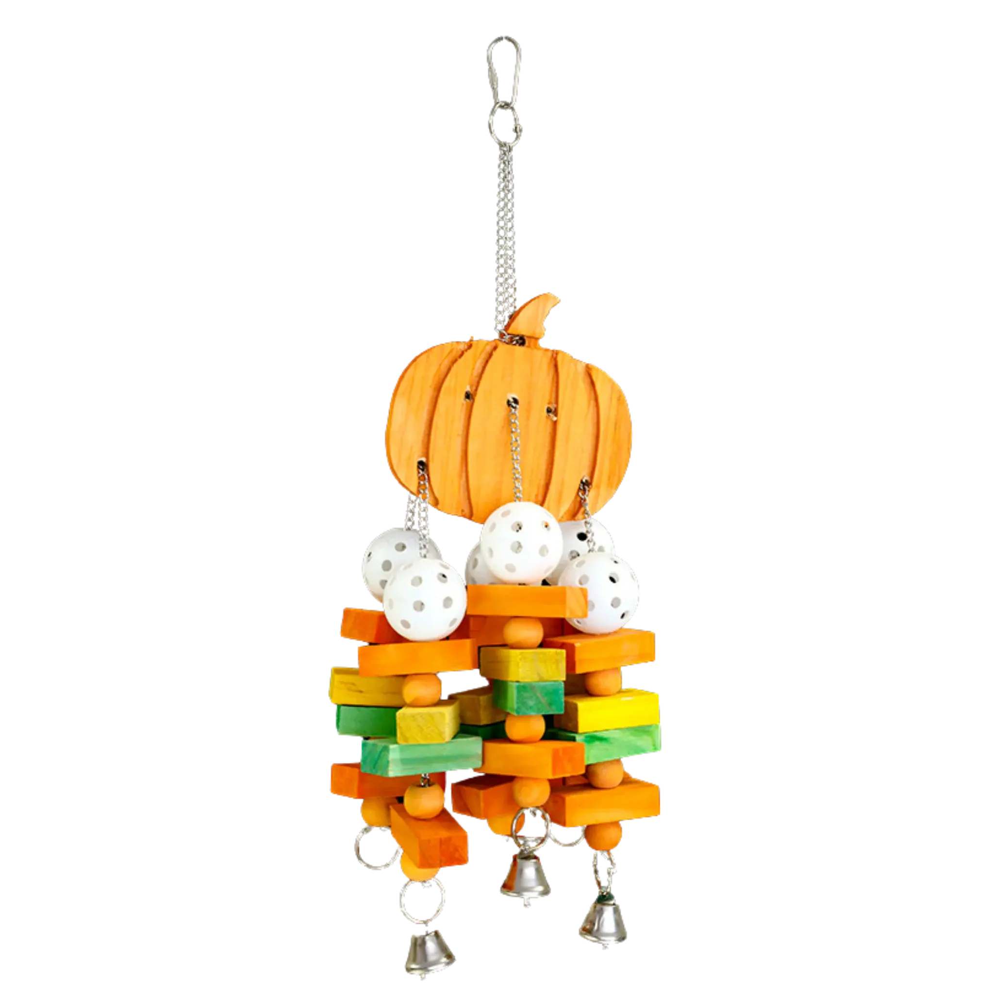 Pumpkin Bird Toy - Lou Lou Bells Bird Toys